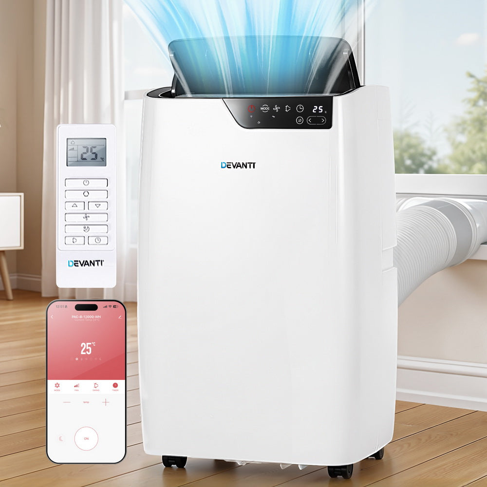 Devanti Portable Air Conditioner Dehumidifier Fan 12000BTU – Factory ...