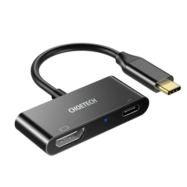 CHOETECH HUB-M03 USB-C To HDMI Adapter(4K@60hz) with 60W PD Charging P ...