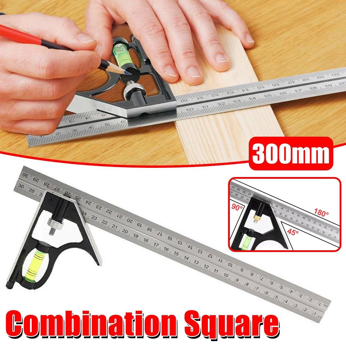 300mm Horizontal Movable Angle Ruler Adjustable Measuring Tool for Eng ...