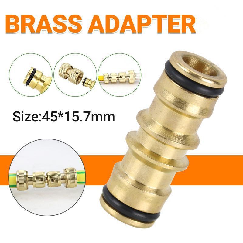 Brass Garden Hose Connector Fitting Double End Quick Joiner for 12mm P ...