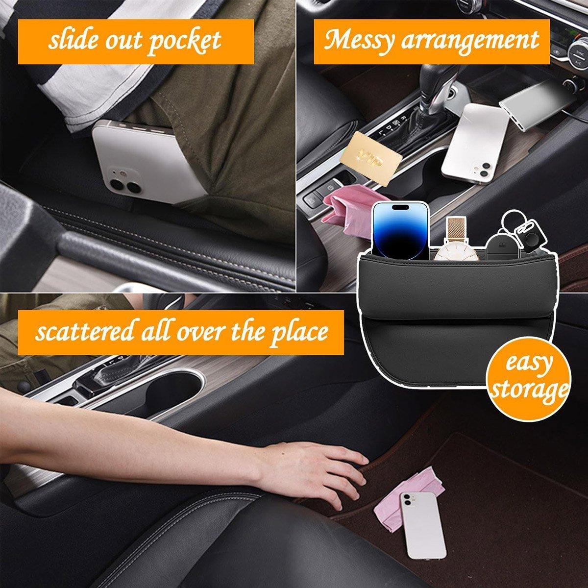 Universal Gap Storage Organizer Box for Vehicle Front Console Side Slo ...