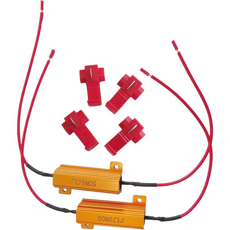 4X 50W Led Load Resistor 12V Lights Front Rear Indicator Hyper Flash C ...