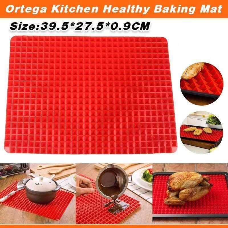 Tray Oven Pan Baking Mat Mould Sheet Liner Non-Stick Silicone Cook Pyr ...