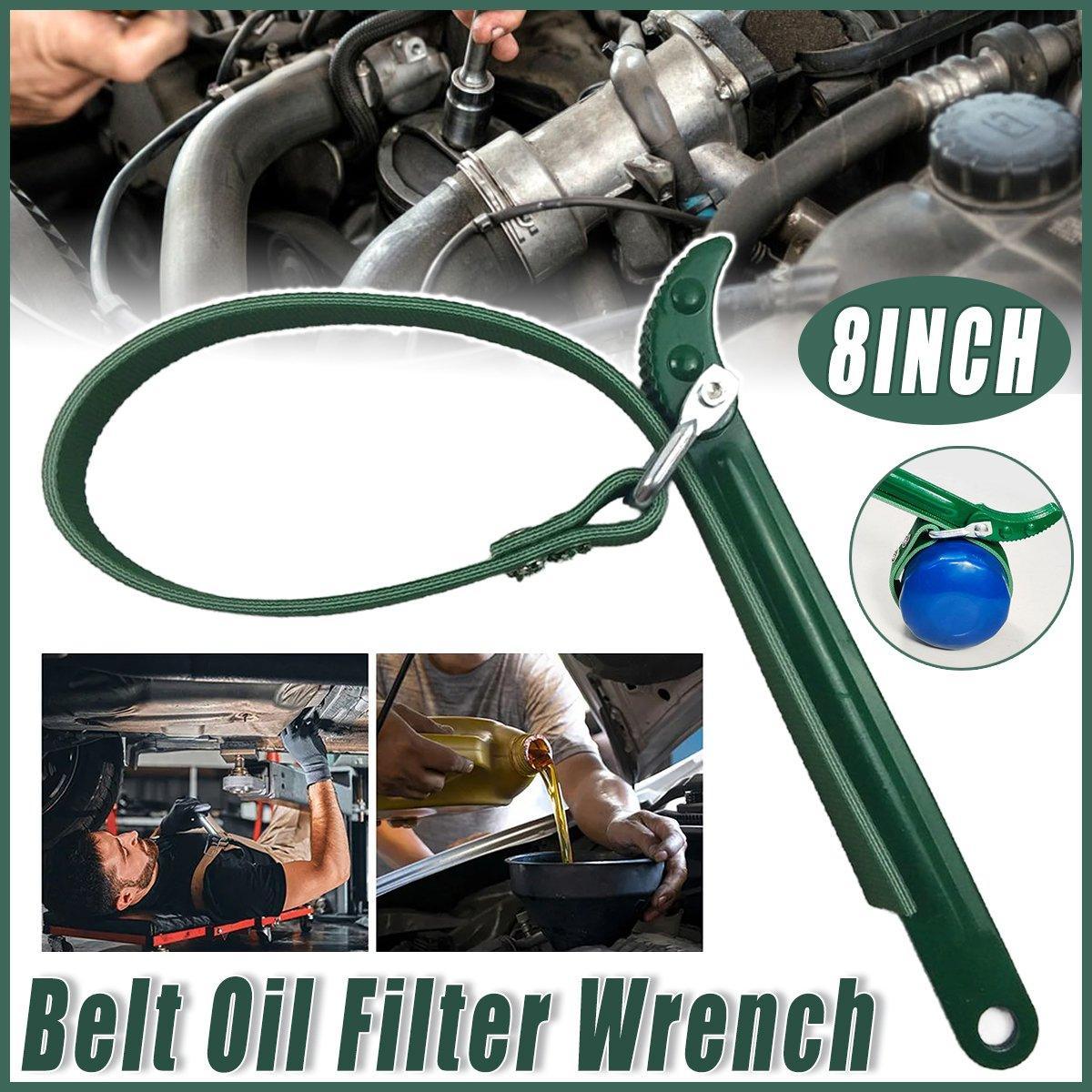 Oil Filter Belt Wrench Puller Strap Spanner Filter Cartridge Removal T ...