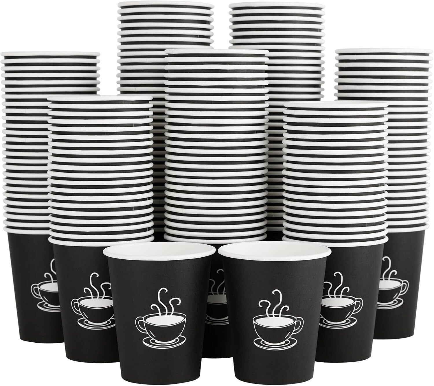1000x Extra Large Disposable Coffee Cups 12oz Strong Takeaway Paper Ta ...