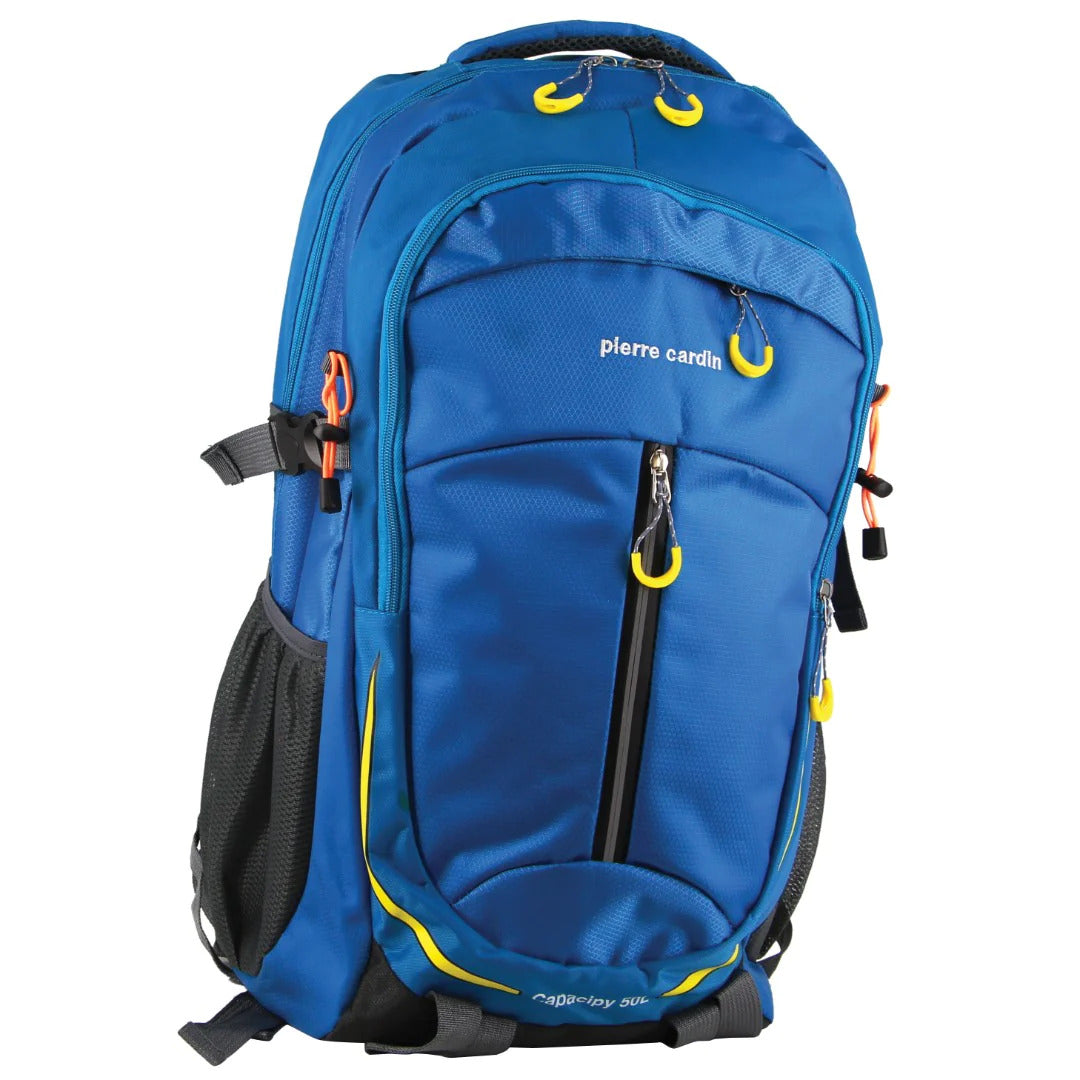 Pierre Cardin Mens Nylon Travel & Sport Large Backpack Bag in Blue ...