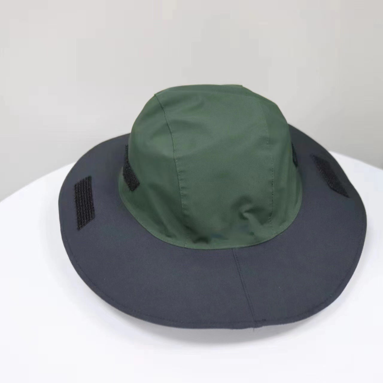 Marine Green Outdoor Waterproof Wide-Brim Rain Hat - Heavy-Duty Rain P ...
