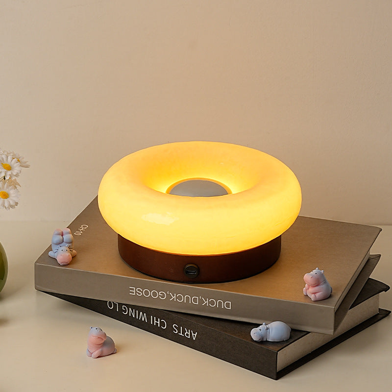 Yellow Donut Table Lamp - Rechargeable Touch Control LED – Factory ...