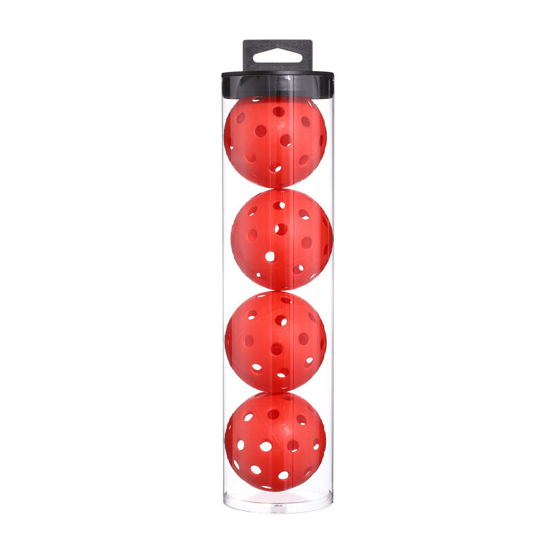 2 Tubes Red Outdoor Pickleball Balls 4-Pack - Durable 40-Hole Design w ...