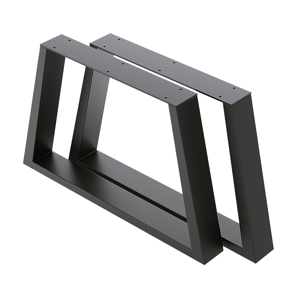 Trapezium-Shaped Table Bench Desk Legs Retro Industrial Design Fully W ...