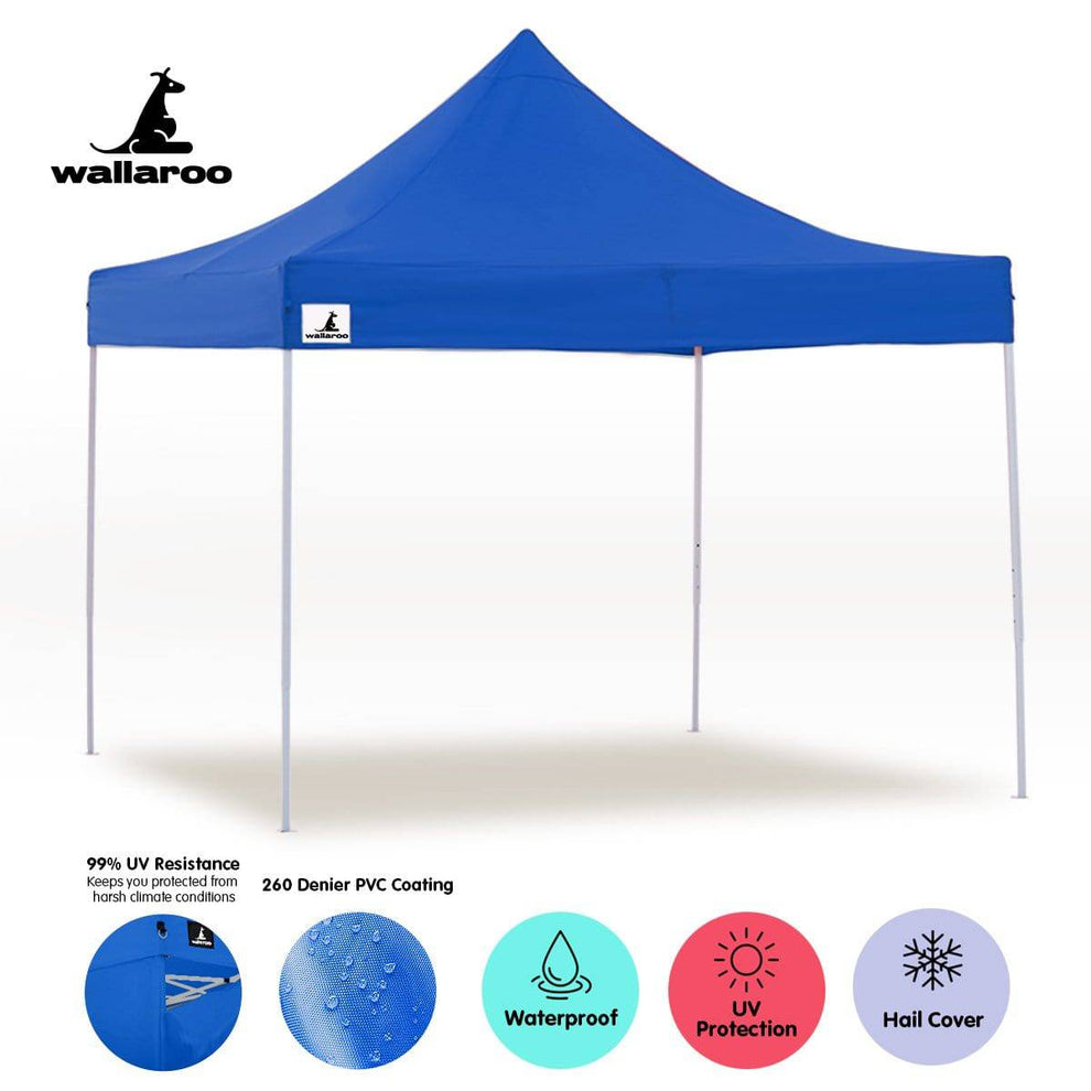 Gazebo Marquee 3x3 PopUp Outdoor-Blue – Factory Direct Shop